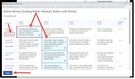 Grading Assignments Using Rubrics In D L Centre For Excellence In Teaching And Learning