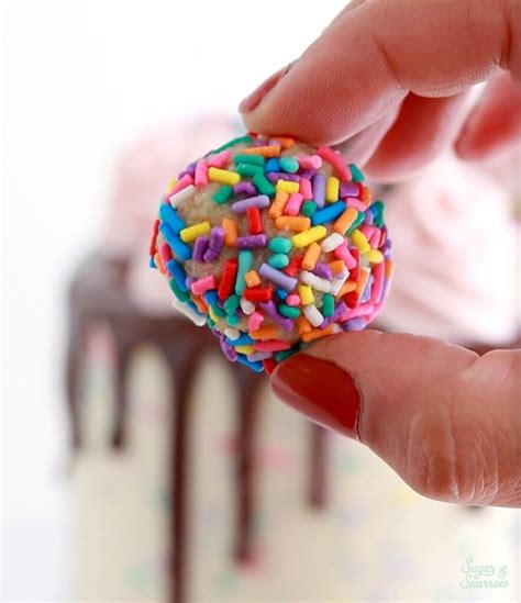 Sprinkle Cake Truffles Sugar And Sparrow