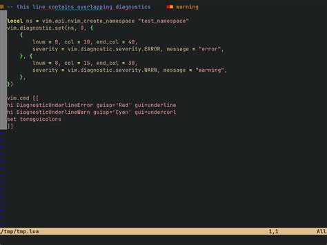 Mixing Diagnostic Underline Styles Causes Incorrect Rendering Issue