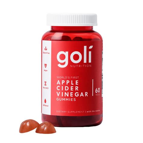 Goli Apple Cider Vinegar Gummy Vitamins 60 Count