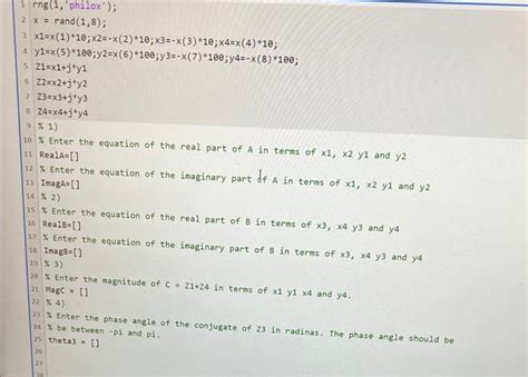Solved Four Complex Numbers Are Given By Chegg