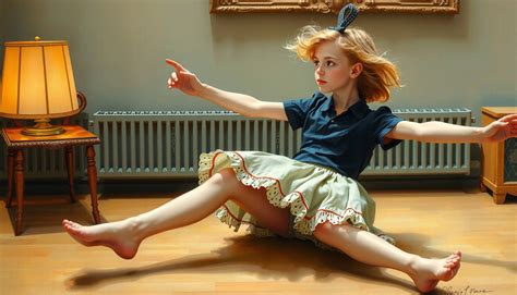 Teenage Girl Does The Splits Oh Never Mind By Mad By