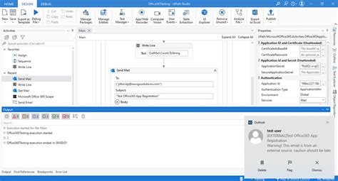 Uipath Office365 Authentication Setup App Id And App Secret Vote On Tutorials Uipath