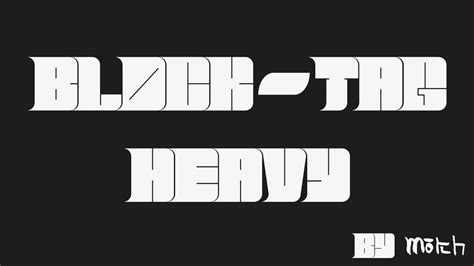 Blocktag Heavy Font › Fontesk