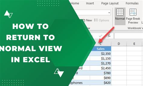 How To Return To Normal View In Excel Earn And Excel