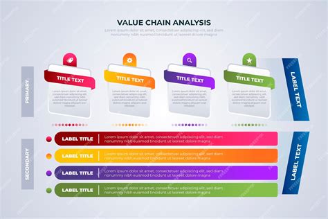 Free Vector Value Chain Chart Infographic