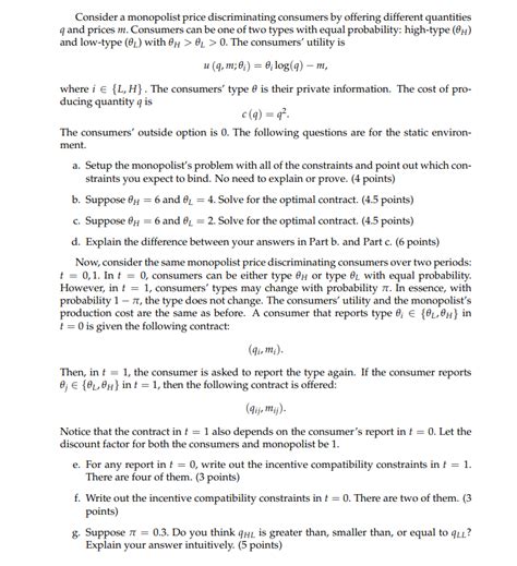 solved consider a monopolist price discriminating consumers