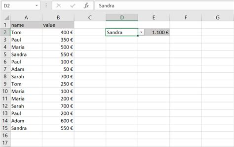 Sumif How To Use The Sumif Function In Excel Ionos