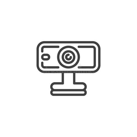 Web Camera Line Icon Stock Vector Illustration Of Pictogram 299386157
