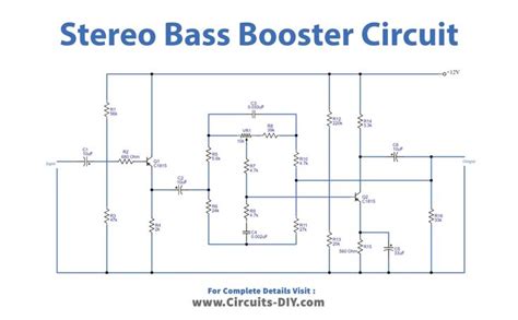 Transistor Stereo Bass Booster Circuit C1815 Transistors Circuit Stereo