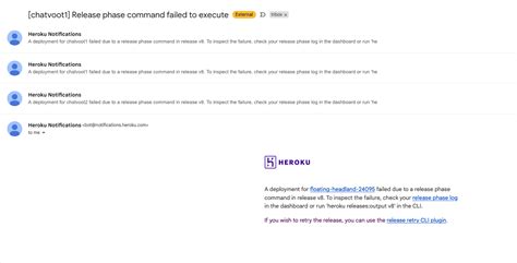 Chatwook 1 Click Heroku Fails Deployment · Issue 5284 · Chatwoot