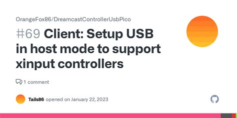 Client Setup USB In Host Mode To Support Xinput Controllers Issue