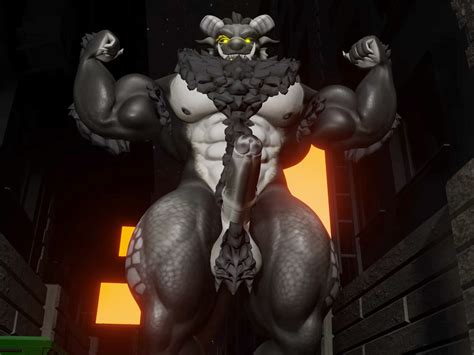 Weredragon Muscle Hyper Growth Animation Thisvid Com