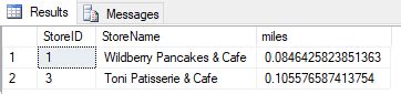 Find The Distance Between Two Coordinates Using SQL And C Makolyte