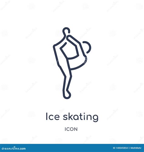 Linear Ice Skating Icon From Activity And Hobbies Outline Collection Thin Line Ice Skating
