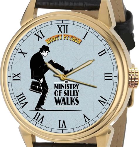 Iconic John Cleese Monty Python Ministry Of Silly Walks Collectible Brass Watch