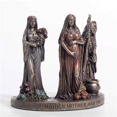 Triple Goddess Mother Maiden Crone Statue