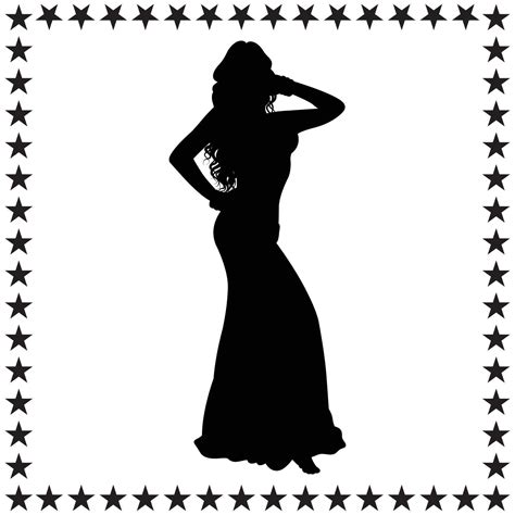 Belly Dancer Silhouette Illustration Belly Dancer Silhouette Belly