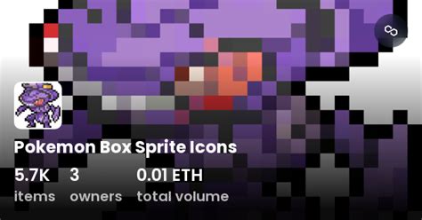 Pokemon Box Sprite Icons Collection Opensea