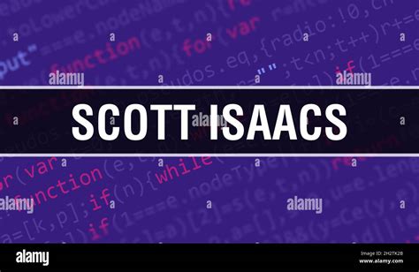 Scott Isaacs With Digital Java Code Text Scott Isaacs And Computer