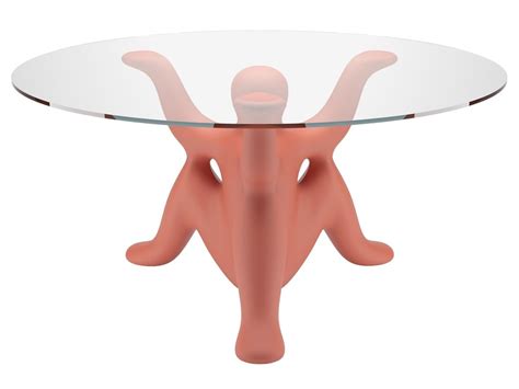 Helpyourself Round Polyethylene Table By Qeeboo Design Philippe Starck