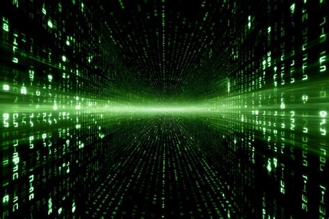 Premium Ai Image Matrix Binary Code Background Ai Generative