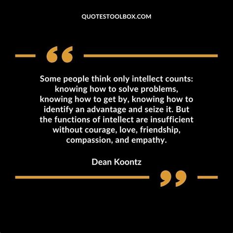 Some People Think Only Intellect Counts Knowing How To Solve Problems