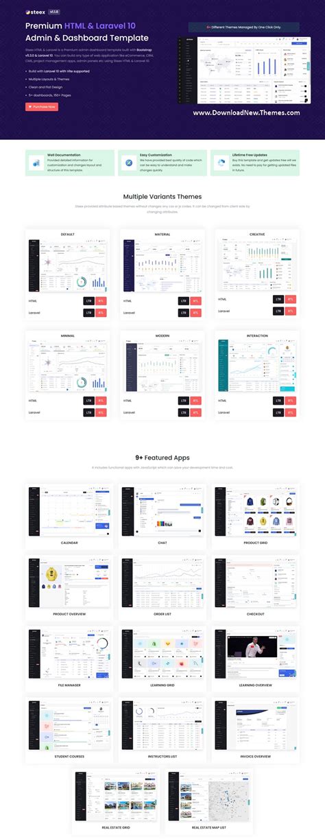 Steex Html And Laravel Admin Dashboard Template Review Download New
