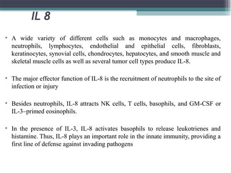 Interleukins Ppt Genetics Science