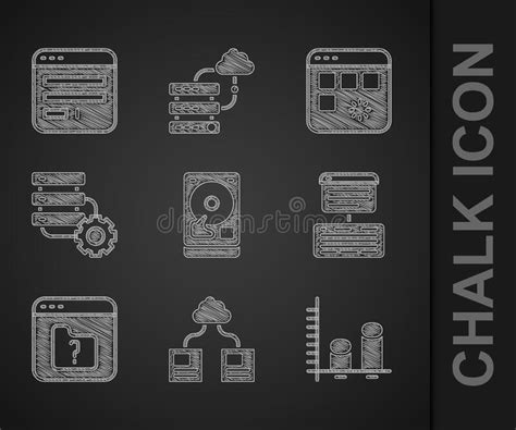 Set Hard Disk Drive Hdd Cloud Technology Data Transfer Data Analysis Server Data Web