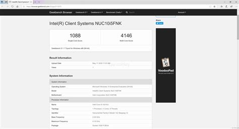 Intel Core i5-10210U Benchmark, Test and specs