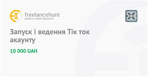 Запуск і ведення Тік ток акаунту • фриланс работа для специалиста • категория Аудио и видео