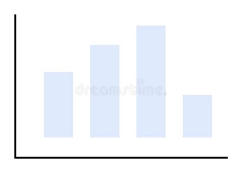Blue Bar Graph On White Background With Increasing And Decreasing Data