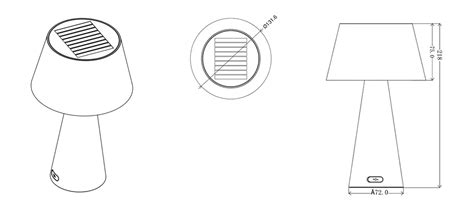Solar Table Light Sgl 12 Sottlot