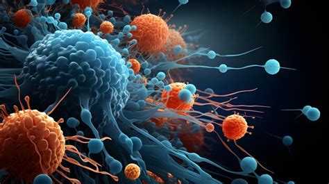 Premium Ai Image Microscopic View Of A Virus Particle