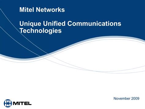 Mitel Unique In The Industry PPT Computing Technology Computing