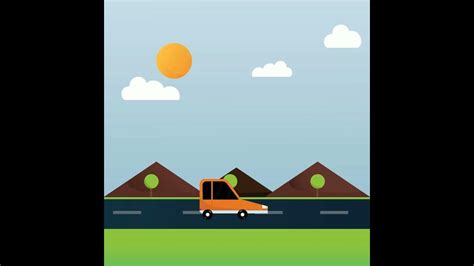 Landscape3 Car Animation 2d Youtube