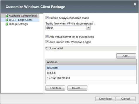 Askf5 Manual Chapter Big Ip Edge Client For Windows