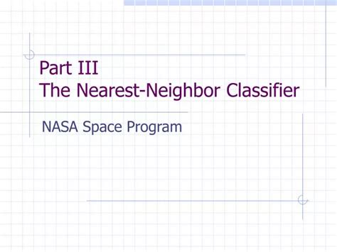 ppt part iii the nearest neighbor classifier powerpoint presentation