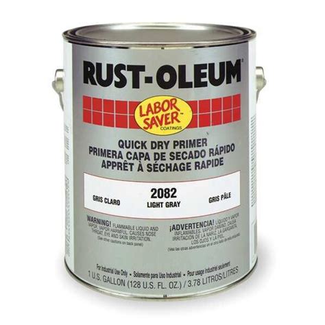Rust Oleum Rust Inhibitive Primer Light Gray 1 Gal 2082402