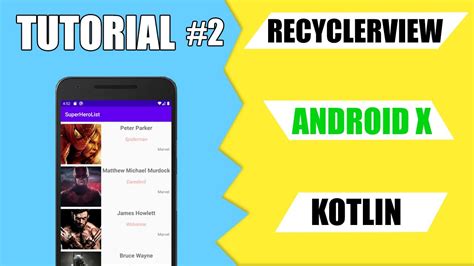 Tutorial RECYCLERVIEW en ANDROIDX con KOTLIN en español 2 Curso