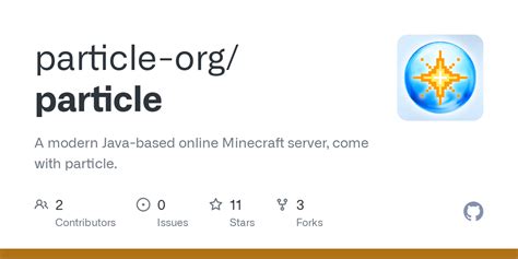Github Particle Orgparticle A Modern Java Based Online Minecraft Server Come With Particle