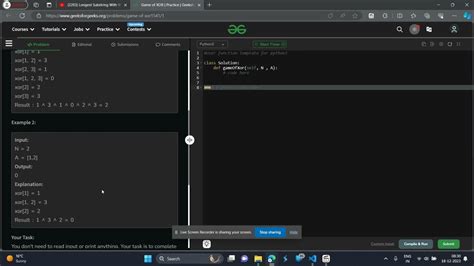 Game Of Xor Easiest Python Solution One Line Youtube