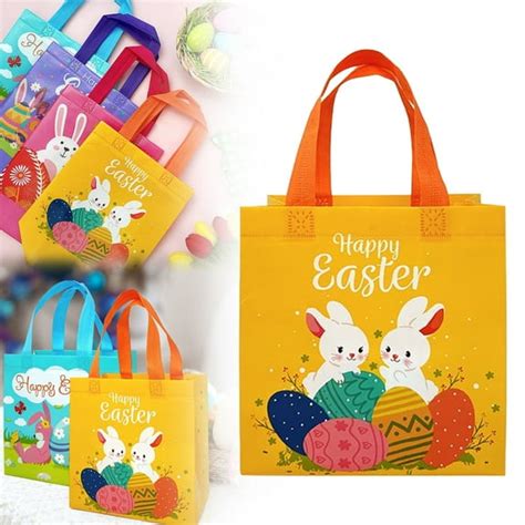 Home Textile Storageeaster Non Woven Bags With Handle Happy Easter