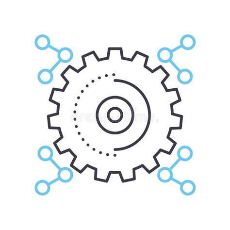 Information Engineering Line Icon Outline Symbol Vector Illustration Concept Sign Stock