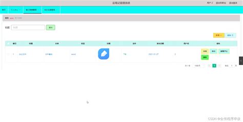 【附源码】java计算机毕业设计云笔记管理系统（springbootmysql开题论文）云笔记系统 Csdn博客