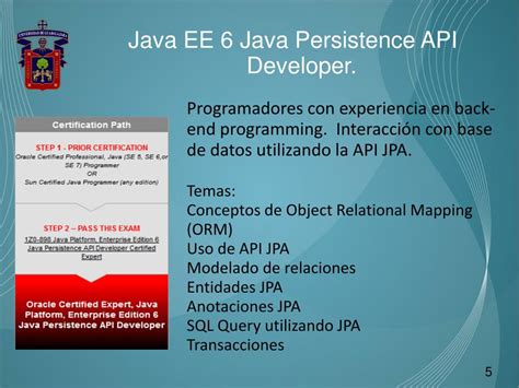 Ppt Titulación Por Certificaciones Java Oracle Certified Expert Java Ee 6 Web Component