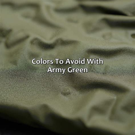 What Color Goes With Army Green Colorscombo Com