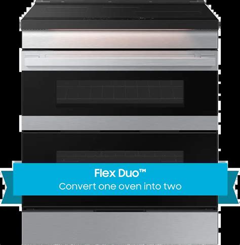 Samsung Bespoke 6 3 Cu Ft Smart Slide In Induction Range With Flex Duotm Stainless Steel Rc