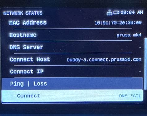 Dns Fail No Dns Showing From Dhcp Hardware Firmware And Software Help Prusa3d Forum
